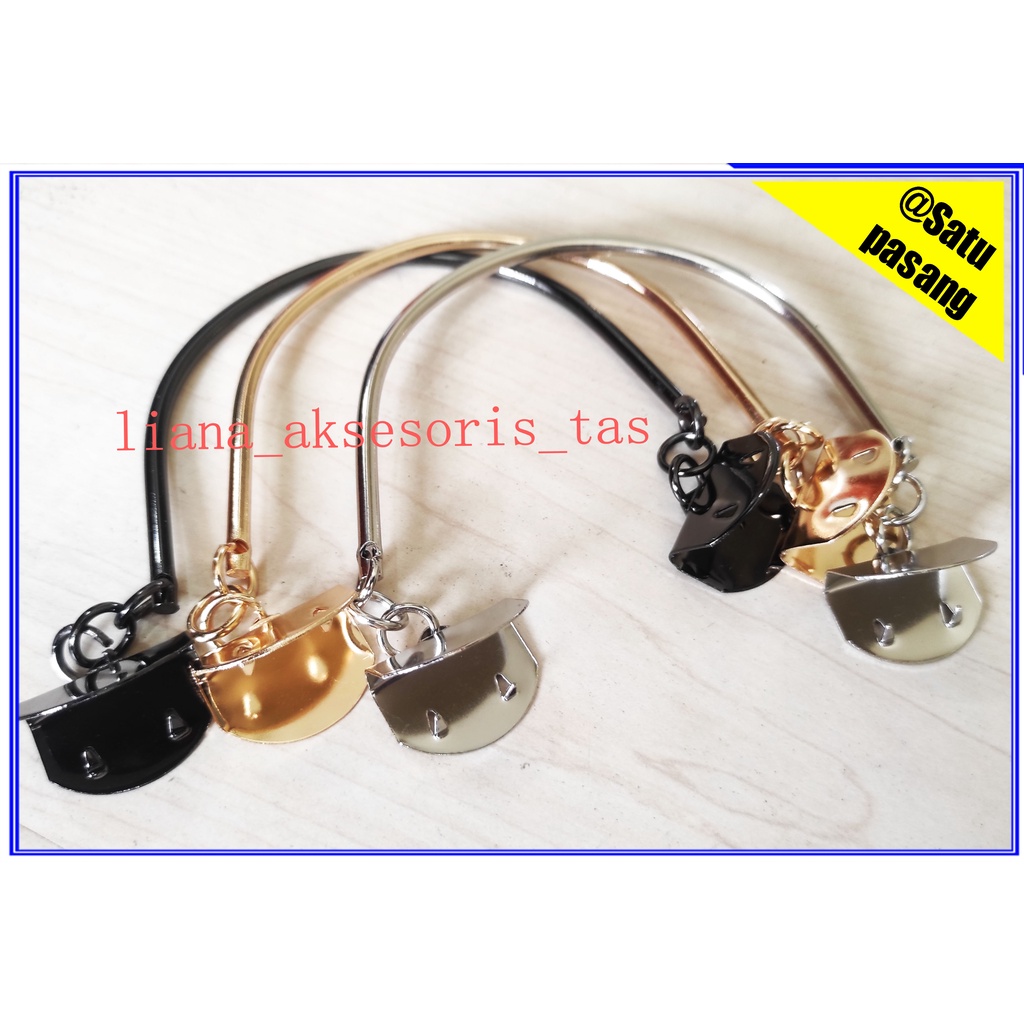 Jual HANDLE TAS BESI JEPIT ( 1 PASANG ) GAGANG TAS BESI IMPOR | Shopee ...