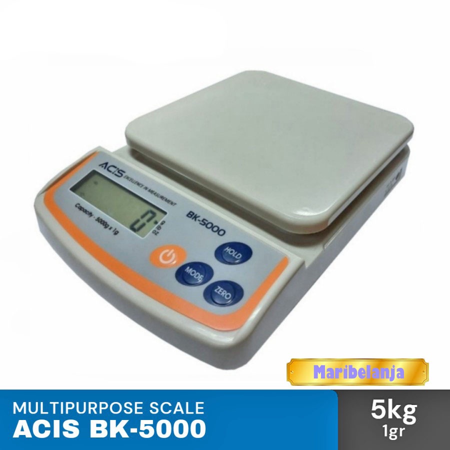 Jual Timbangan Dapur Digital kapasitas 5kg ACIS BK 5000, 5000g x 1g BK-5000 - BK-5000 | Shopee ...