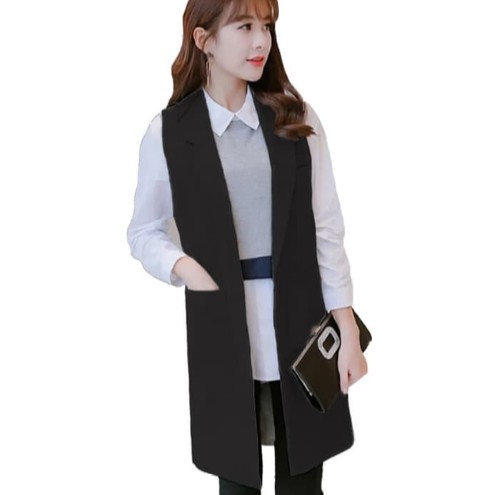 Jual Blazer Rompi Tanpa Lengan Vest Korea Stel - OK | Shopee Indonesia