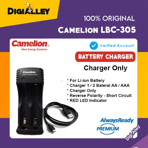 Jual Camelion Charger Lithium 18650 LBC-305-DB Li-Ion Battery Charger ...