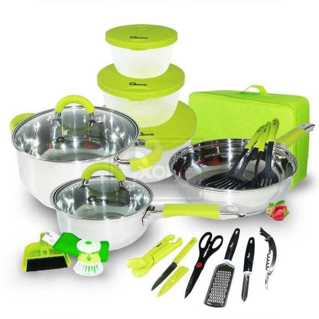 Jual Panci Set Oxone OX992 isi 23 pcs kitchen set with bag | Shopee ...