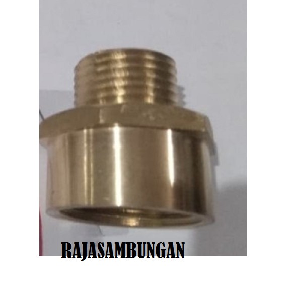 Jual Sok Kran Kuningan 1/2 x 5/8 inch SDL SDD Sambungan Socket Keran Sock Drat Luar Dalam ...