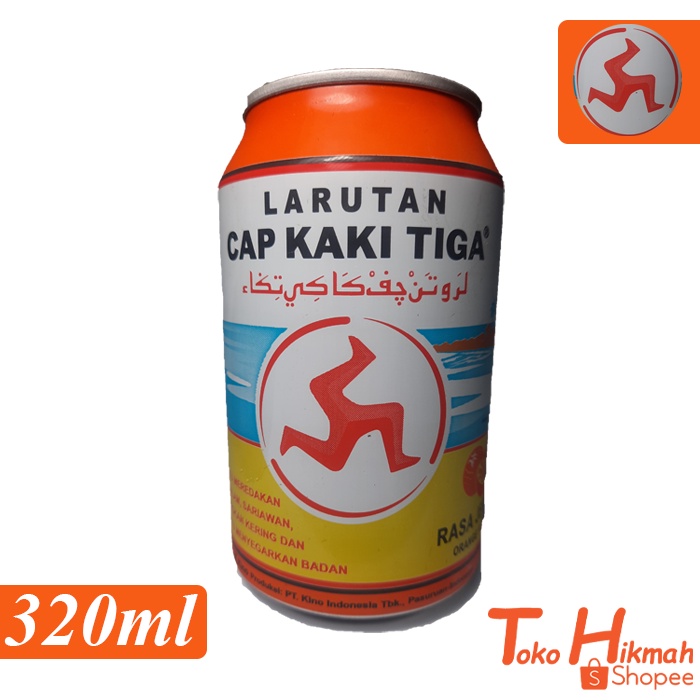 Jual Larutan Cap Kaki Tiga Rasa Jeruk 320ml / Kaleng Orange 320 ml / Dus | Shopee Indonesia