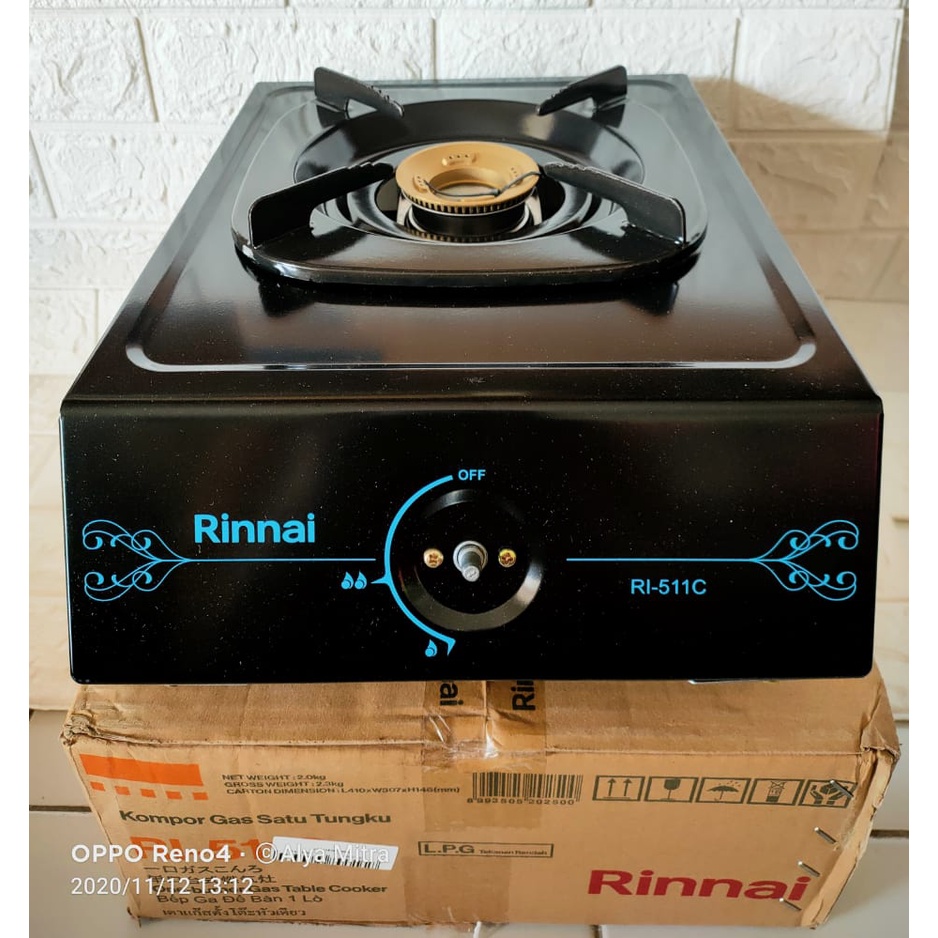 Jual Kompor Gas Rinnai 1 Tungku Ri 511C | Shopee Indonesia