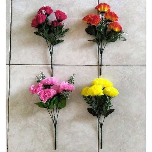 Jual Bunga ANYELIR x5 / Bunga Artificial / Bunga Dekorasi / Bunga Palsu ...