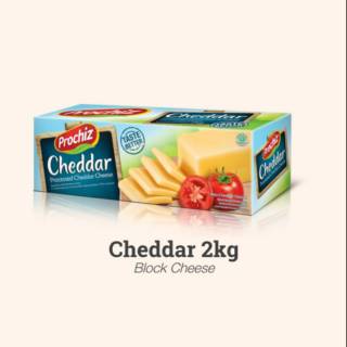 Jual PROCHIZ CHEDDAR BLOCK 2KG. PROCHIZ KEJU PREMIUM 2KG | Shopee Indonesia