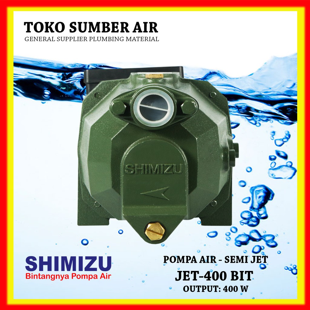 Jual POMPA AIR SHIMIZU JET-400 BIT - POMPA SUMUR DANGKAL( SEMI JET ) | Shopee Indonesia