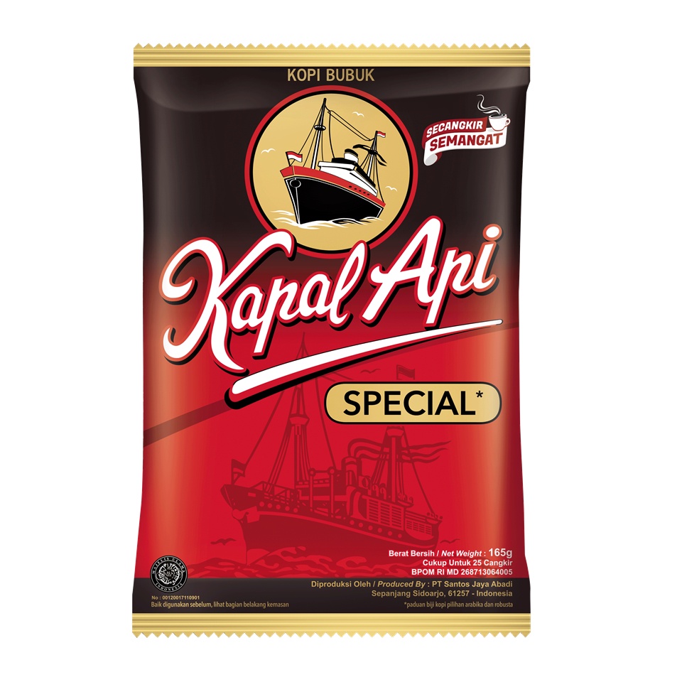 Jual Kopi Kapal Api Special Merah 160/150 gram kopi hitam tubruk ...