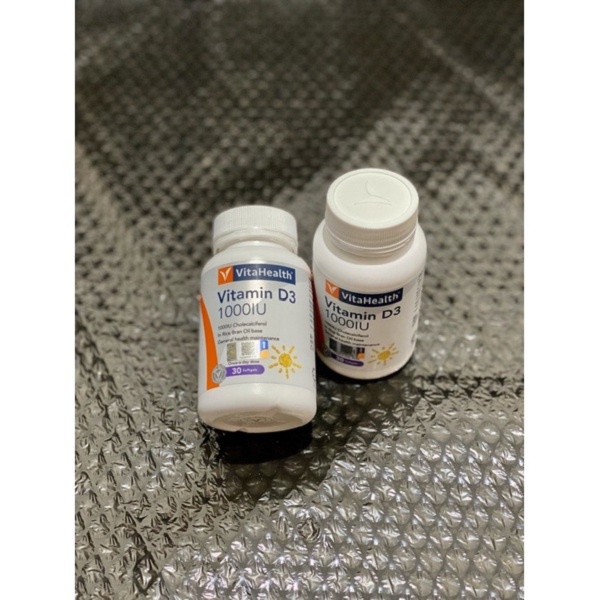 Jual Vitahealth Vitamin D3 1000IU 30 kapsul Original 100% | Shopee ...