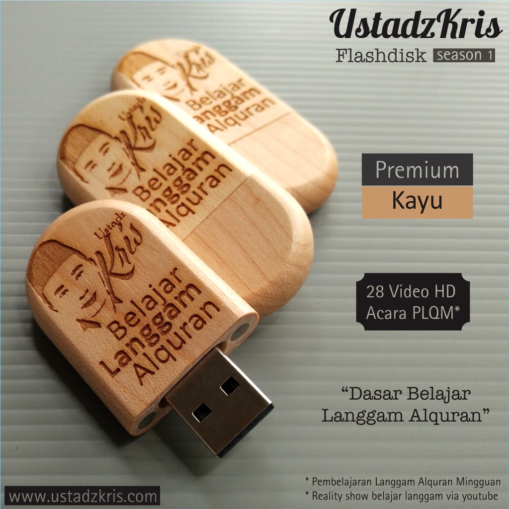Jual Flashdisk Kayu PLQM SEASON 1 - Belajar Dasar Langgam Alquran ...