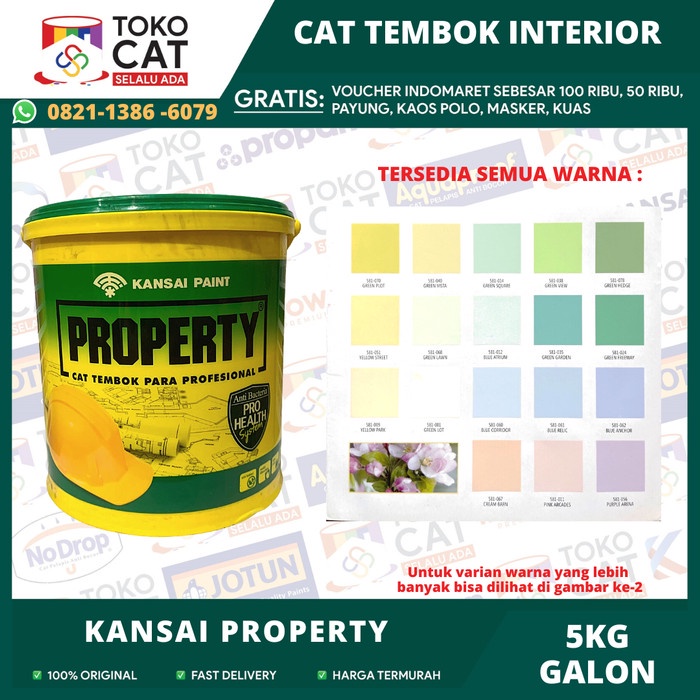 Jual CAT TEMBOK INTERIOR PROPERTY by KANSAI PAINT 5 KG BISA REQUEST ...