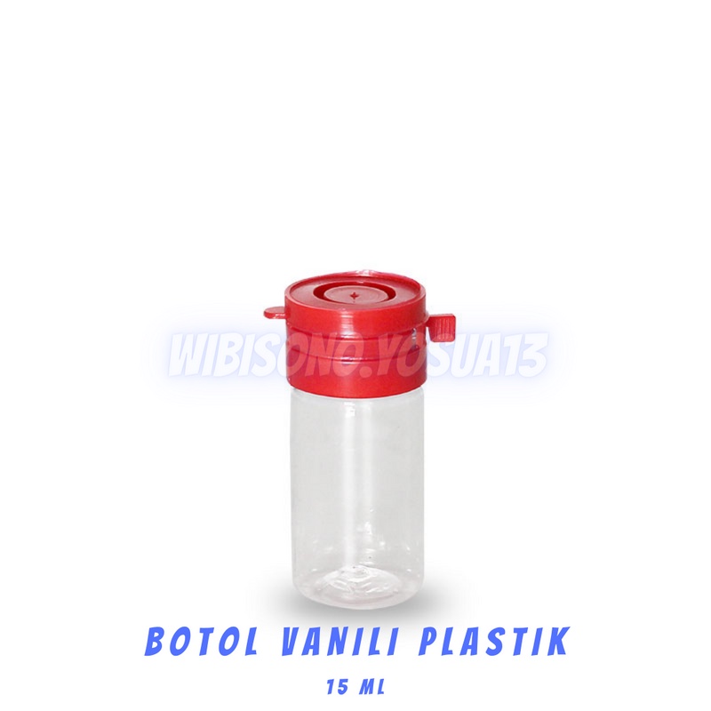 Jual Botol Plastik Vanili 15 ml Tutup Warna Merah | Shopee Indonesia