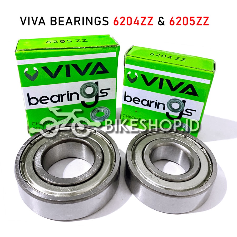 Jual Bearing 6204ZZ & 6205ZZ VIVA Laher Kolaher Kelaker Becak Gerobak ...