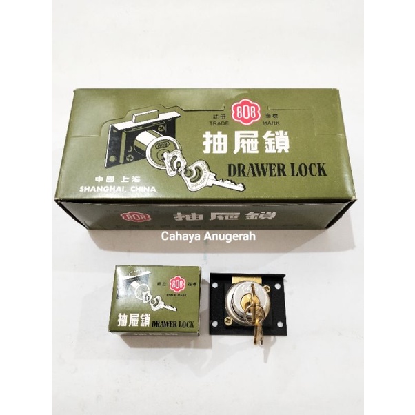 Jual Kunci Laci 808 Besar Original / Drawer Lock / Kunci Lemari Loker | Shopee Indonesia