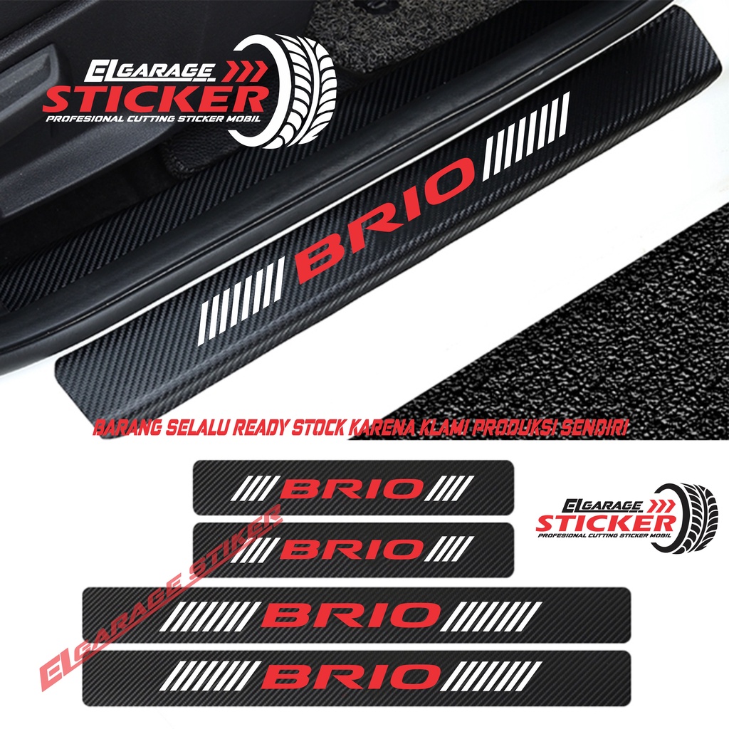 Jual stiker brio sticker mobil honda brio karbon fiber 3d protector ...