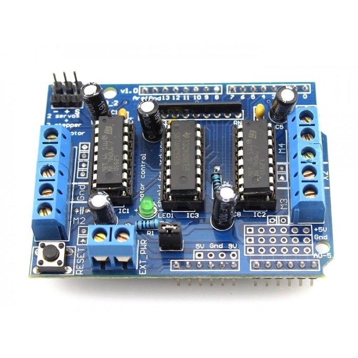 Jual L293 L293D MOTOR DRIVER SHIELD FOR ARDUINO Mega UNO | Shopee Indonesia