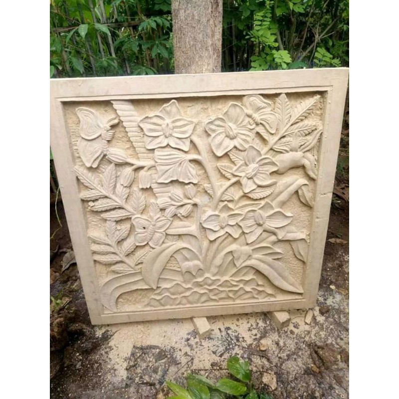 Jual ukiran relief hiasan dinding batu paras jogja | Shopee Indonesia