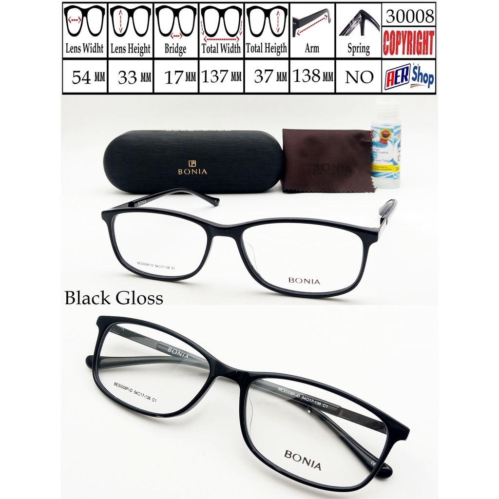 Jual frame BONIA ORIGINAL kacamata minus bonia elegant kacamata trendy ...