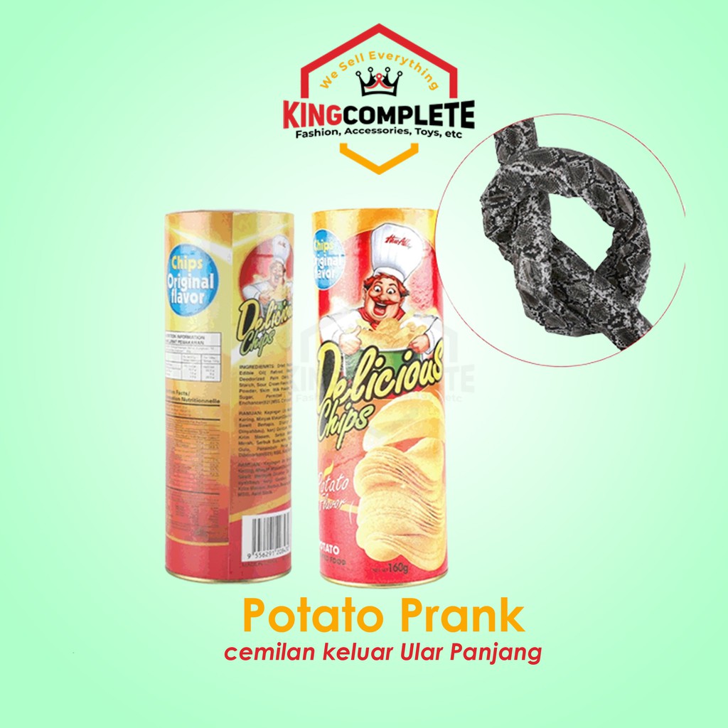 Jual Fake Potato Chips Prank Alat Sulap Potato Chips snake Prank ...