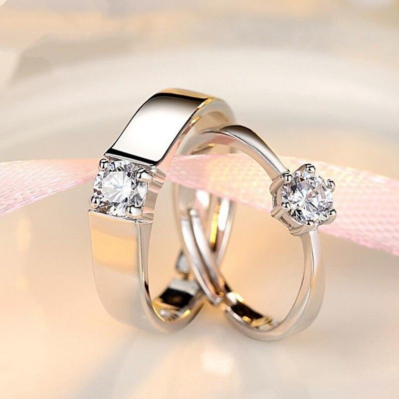 Jual Cincin Couple Perak S925 Nikah Ring Adjustable Anti Karat Cicin ...