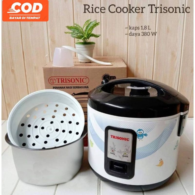 Jual Rice cooker 1.8 liter Trisonic | Shopee Indonesia