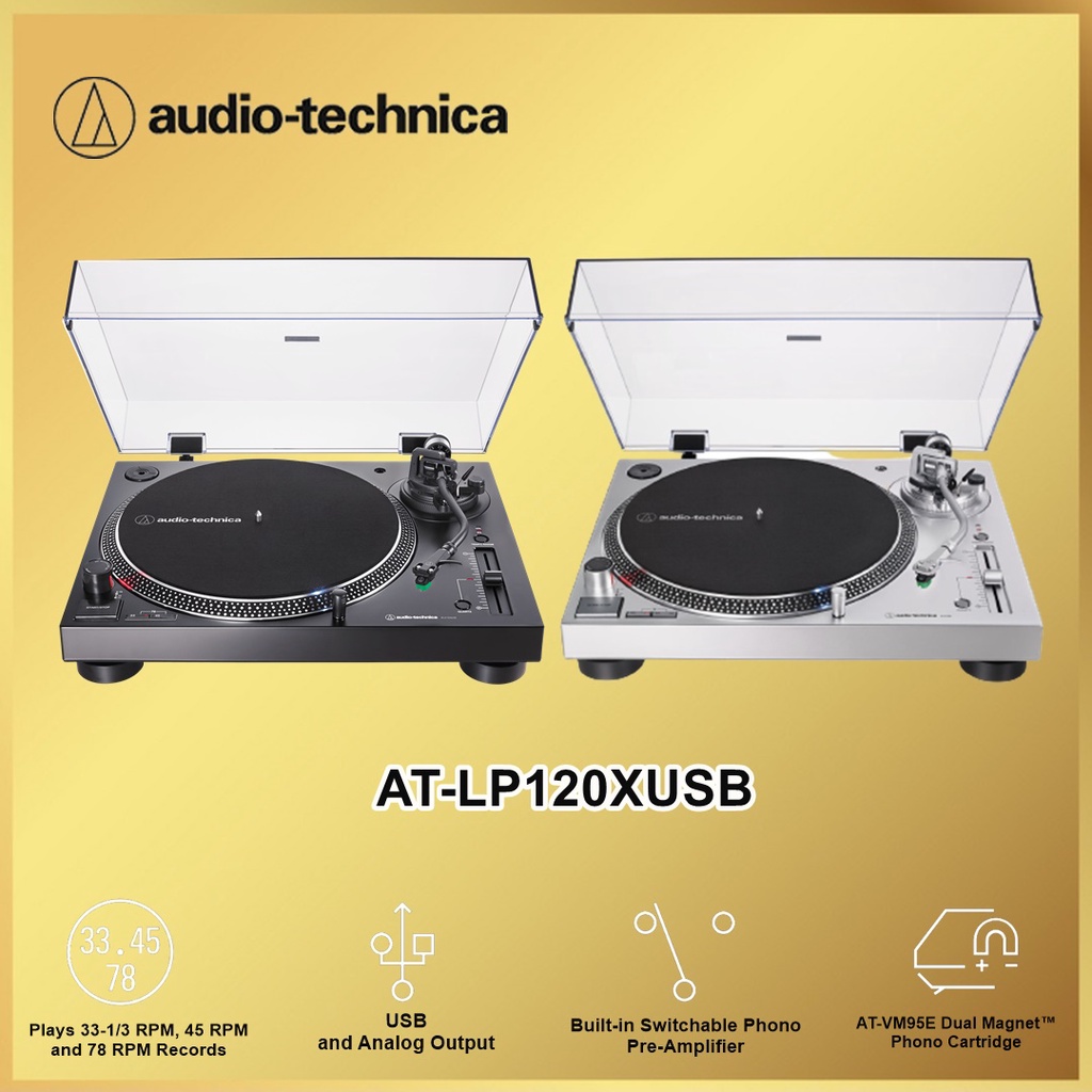 Jual Audio Technica AT-LP120X Direct Drive Professional Turntable LP120 ...