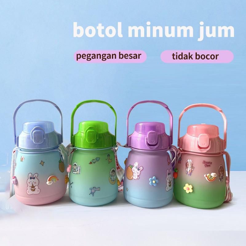 Jual BOTOL MINUM GEMOY 1 LITER / BOTOL VIRAL LUCU FREE STIKER 2D&3D ...