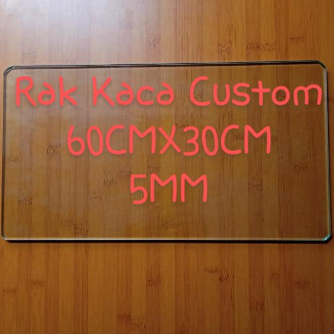 Jual Rak Kaca Custom 60X30 - Tebal Kaca 5mm | Shopee Indonesia