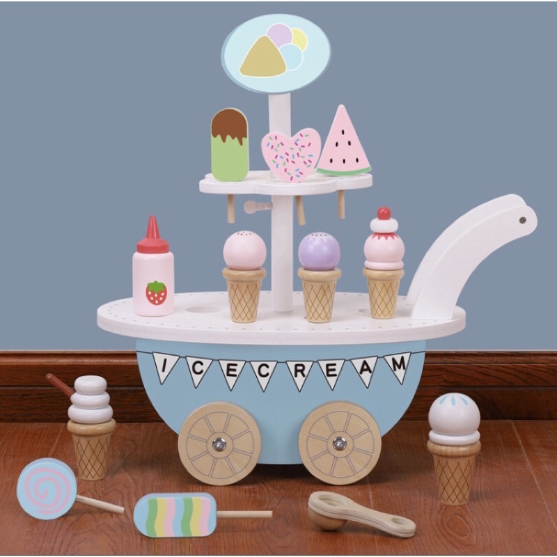 Jual ice cream cart/ mainan jualan es krim ice cream/ gerobak es krim ...
