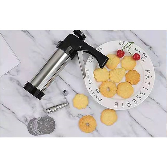 Jual COOKIE DECORATING GUN SET STAINLESS STEEL | Shopee Indonesia