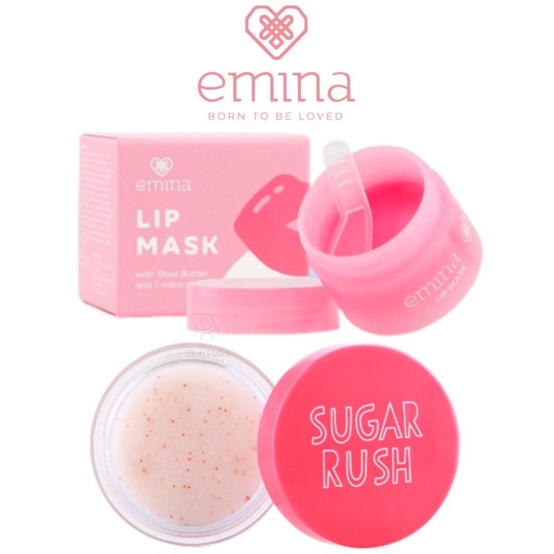 Jual Emina Sugar Rush Lip Scrub 4.2 Gr / Emina Lip Mask 9 Gr - (OR ...