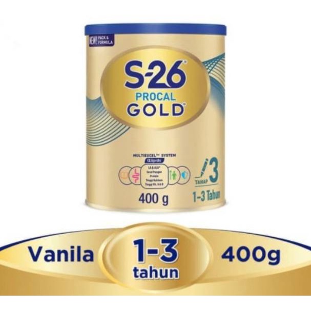 Jual WYETH - S26 PROCAL GOLD 400 GR - SUSU PERTUMBUHAN | Shopee Indonesia