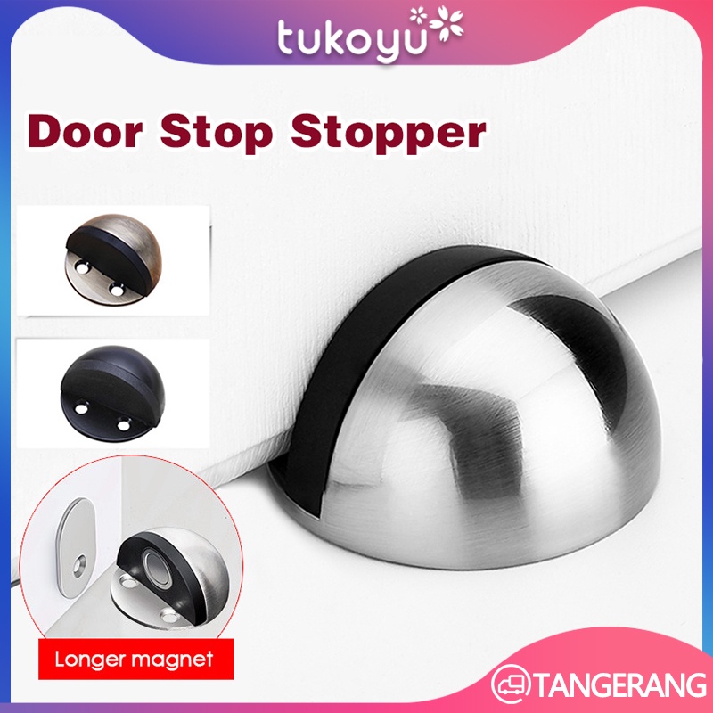 Jual Stainless Steel Door Stop Stopper Ganjal Tahan Pintu/Alat Door ...