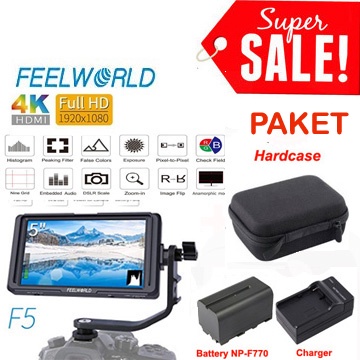 Jual FEELWORLD F5 5 Inch 4K HDMI Camera Field Monitor FHD 1920x108 ...