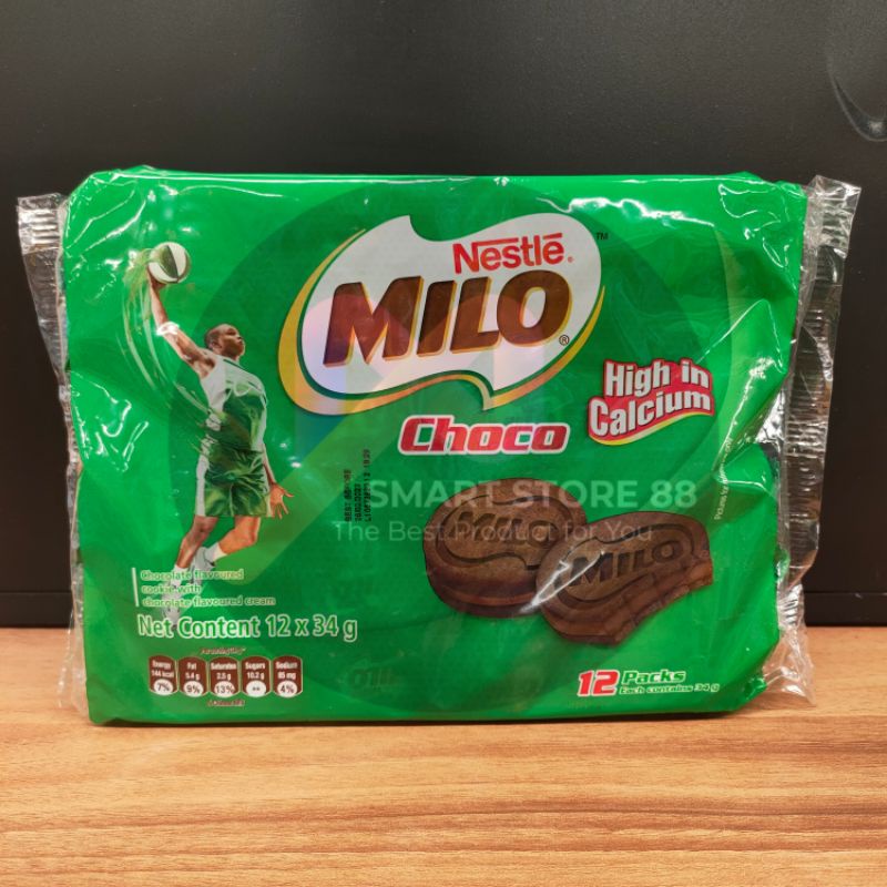 Jual Milo Cookies Choco Milo Sandwich Chocolate Filled Milo Biscuit ...
