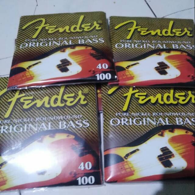 Jual Senar Gitar Bass Fender Pure Nickel Roundwound ukuran 040-100 1 ...