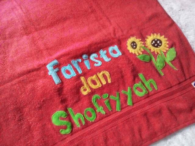 Jual Handuk Anak custom nama handmade | Shopee Indonesia