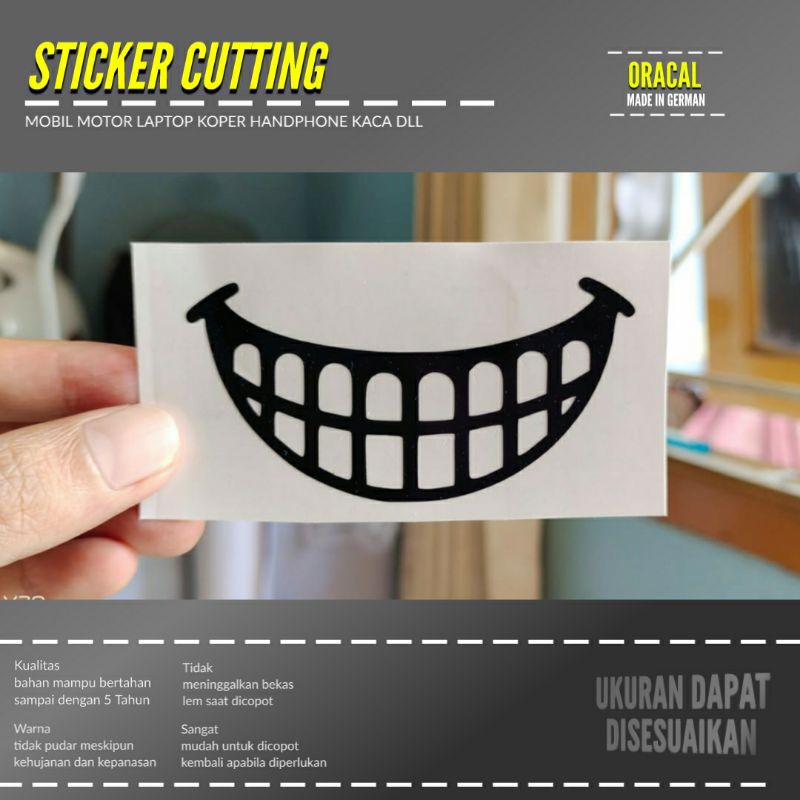 Jual STIKER SMILE STICKER CUTTING TRANSPARAN | Shopee Indonesia