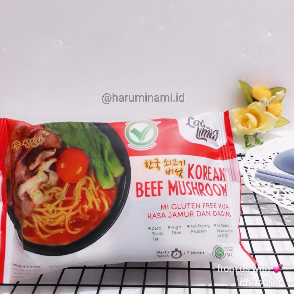 Jual Gluten Free Korean Noodle Beef Mushroom-Mie Kuah Korea Bebas ...