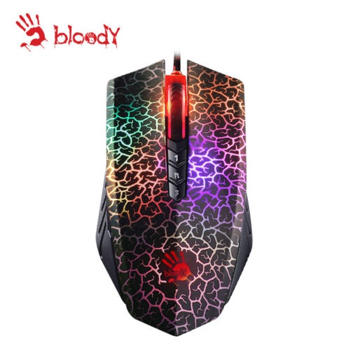 Jual Mouse Gaming Bloody A70 Warna Matte Black Crack Light Strike ...