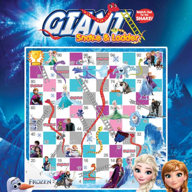 Jual GIANT SNAKE & LADDER FROZEN / ULAR TANGGA JUMBO FROZEN | Shopee ...