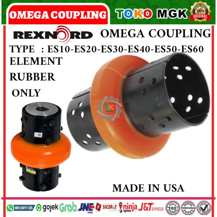 Jual OMEGA COUPLING SPACER TYPE ES-5R RUBBER ONLY WITHOUT HUB REXNORD ...