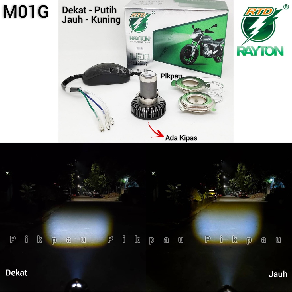 Jual Lampu Utama LED M01G Original RTD Rayton Grade A AC DC H6 H4 H7 ...