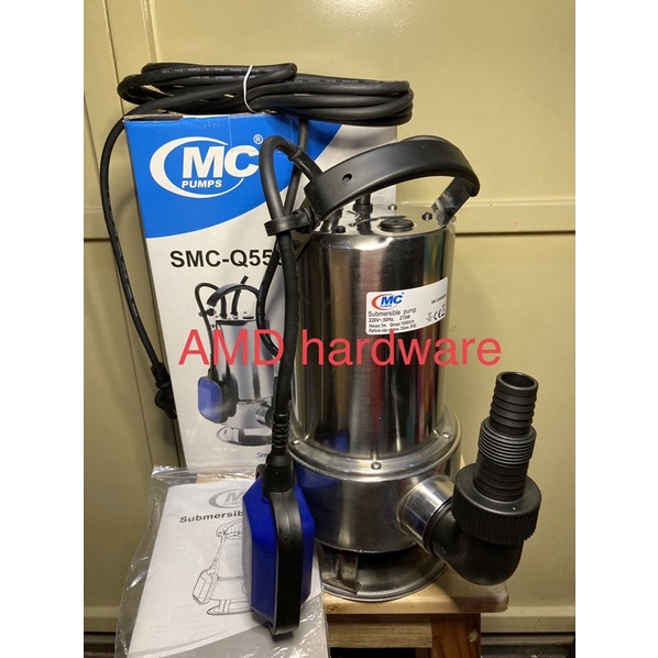 Jual MC PUMP SMC-Q550B52R POMPA CELUP STAINLESS SUBMERSIBLE 275W 200W AUTO / MANUAL BISA AIR ...