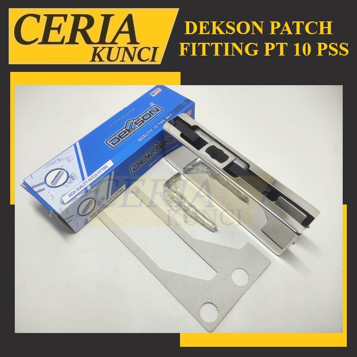 Jual Patch Fitting Dekson PT 10 PSS Jepitan Pintu Kaca Dekkson SUS 304 | Shopee Indonesia