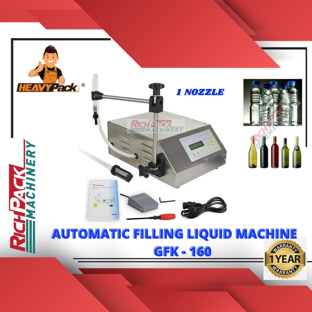 Jual HEAVYPACK GFK-160 Mesin Pengisi Cairan Otomatis 1 Nozzle | Shopee Indonesia
