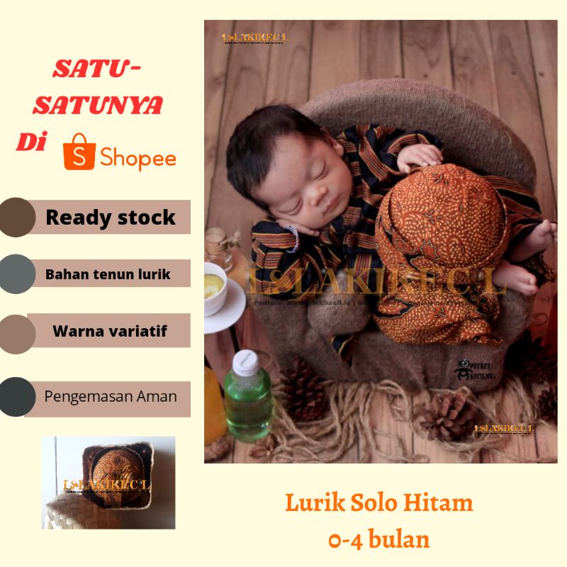 Jual PREMIUM SURJAN LURIK BLANGKON / adat Jawa SOLO JOGJA Newborn TK SD ...