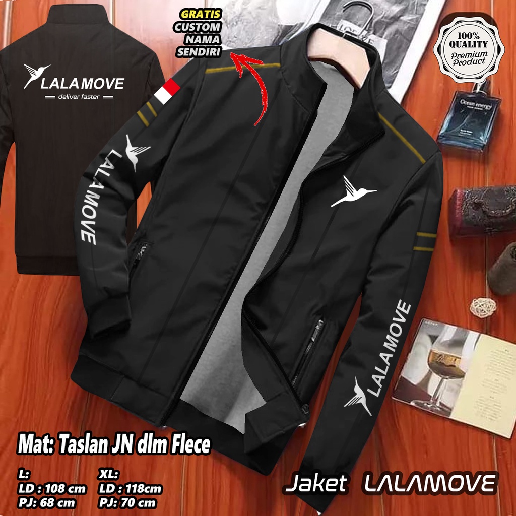 Jual JAKET TASLAN DRIVER LALAMOVE / JAKET PRIA WANITA LALAMOVE / JAKET ...