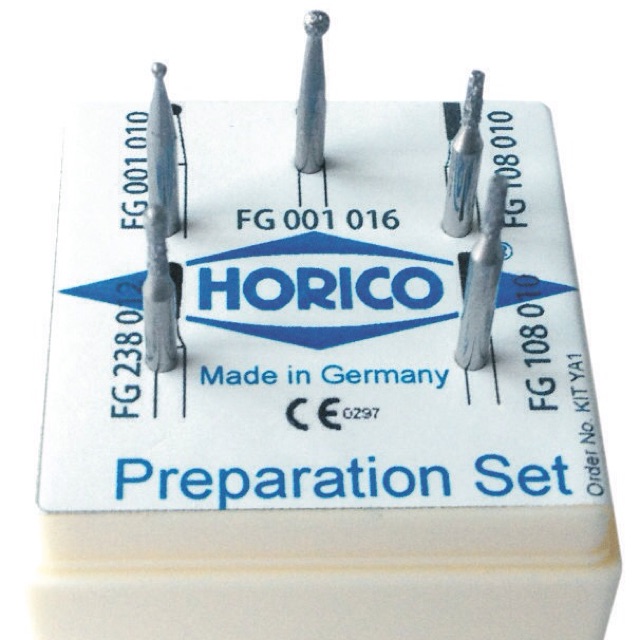 Jual Dental Jaya Bur Diamond Preparasi kit Horico // Bur set highspeed ...