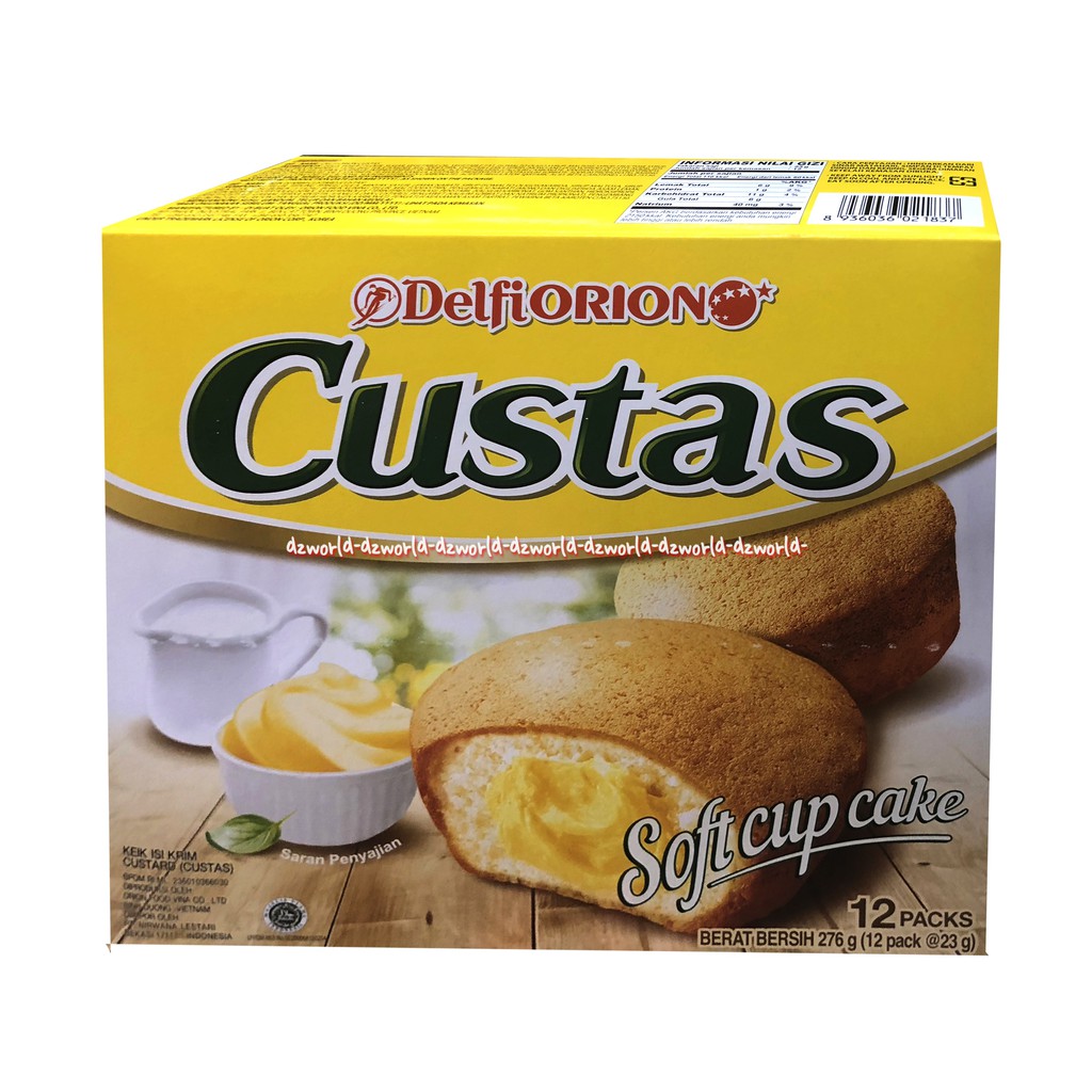 Jual Delfiorion Custas Soft Cup Cake 12 Pack 276gr Biskuit Cemilan ...